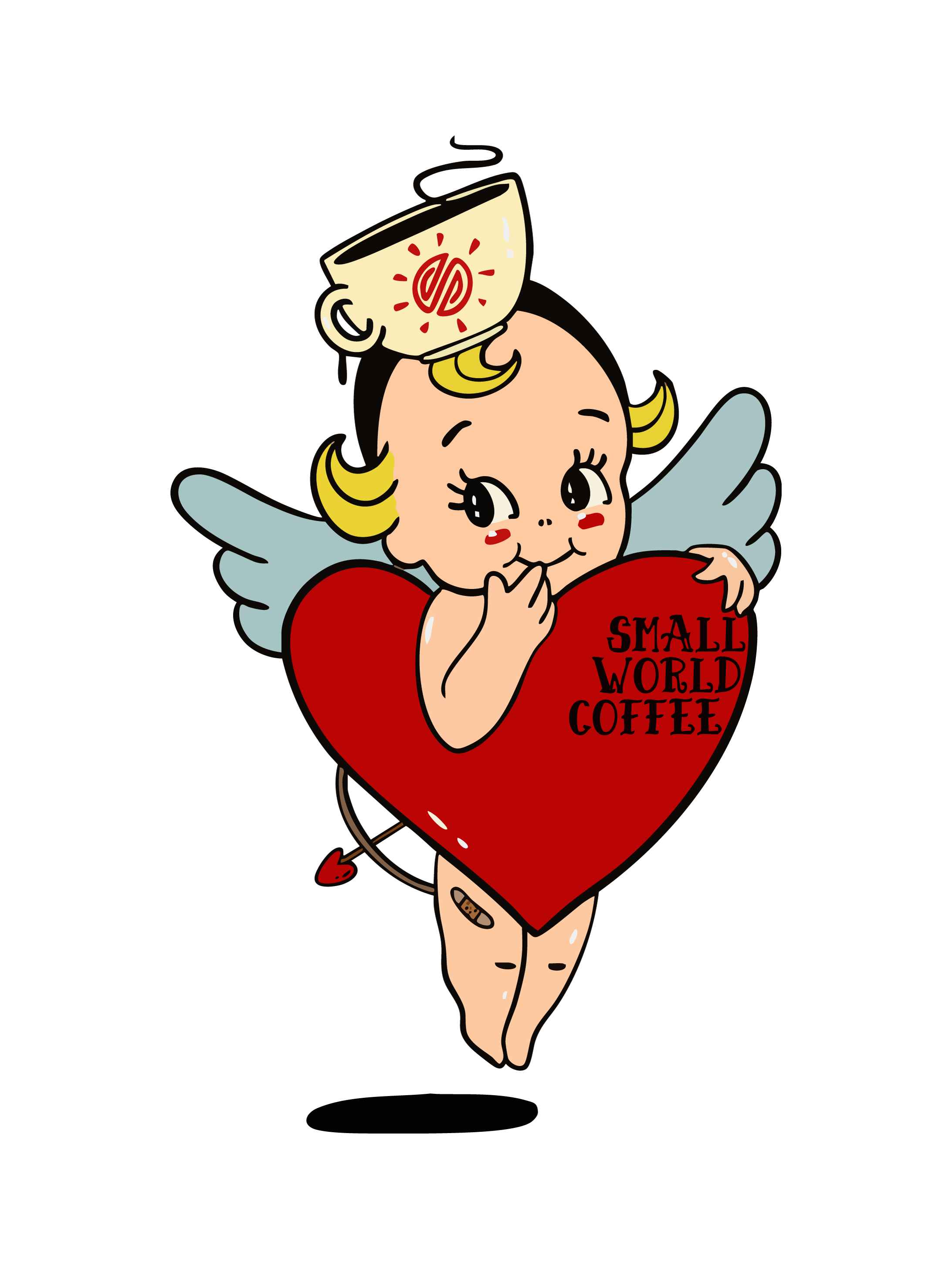 Cupid Sticker – Small World Coffee